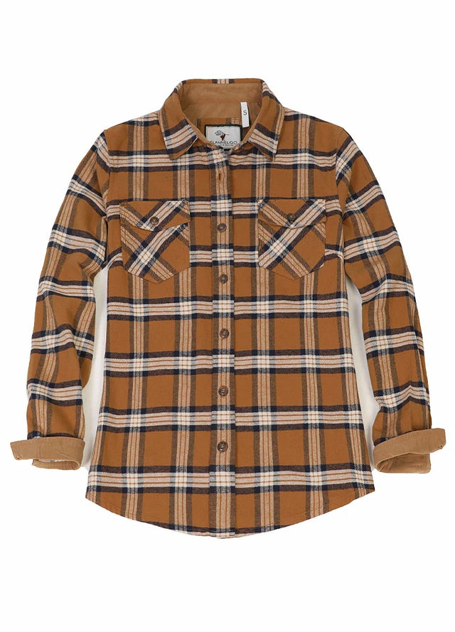 Women's Timberline Midweight Flannel Shirt,8oz – FlannelGo Women's Timberline Midweight Flannel Shirt,8oz – FlannelGo