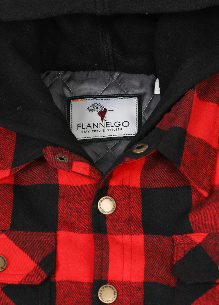 Kid's Full Zip Quilted Lined Flannel Jacket, Gender-neutral – FlannelGo