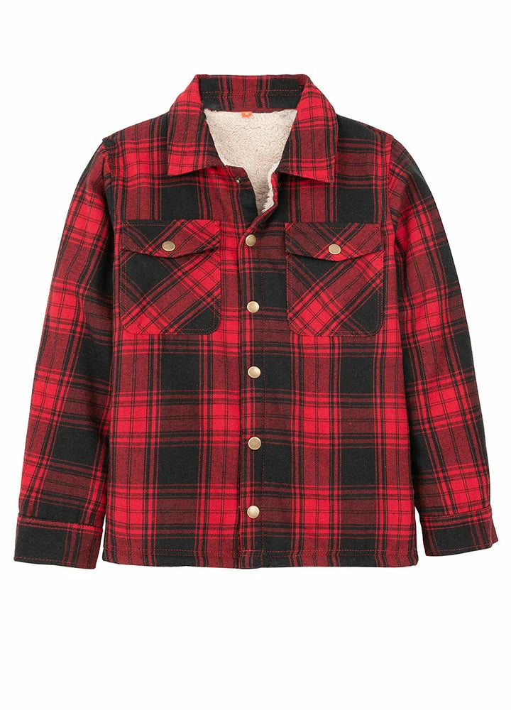 Matching Family Outfits - Kids Toddler Red Flannel Jacket – FlannelGo