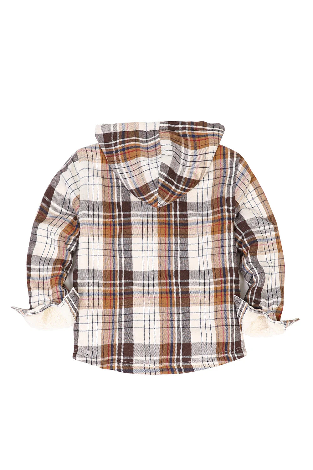 Girls Hooded Plaid Flannel Shirt Jacket,Sherpa Lined – FlannelGo