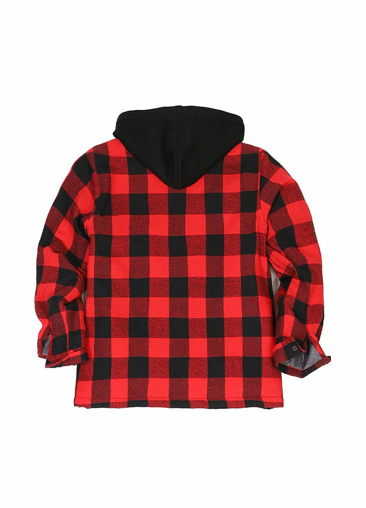 Kid's Full Zip Quilted Lined Flannel Jacket, Gender-neutral – FlannelGo