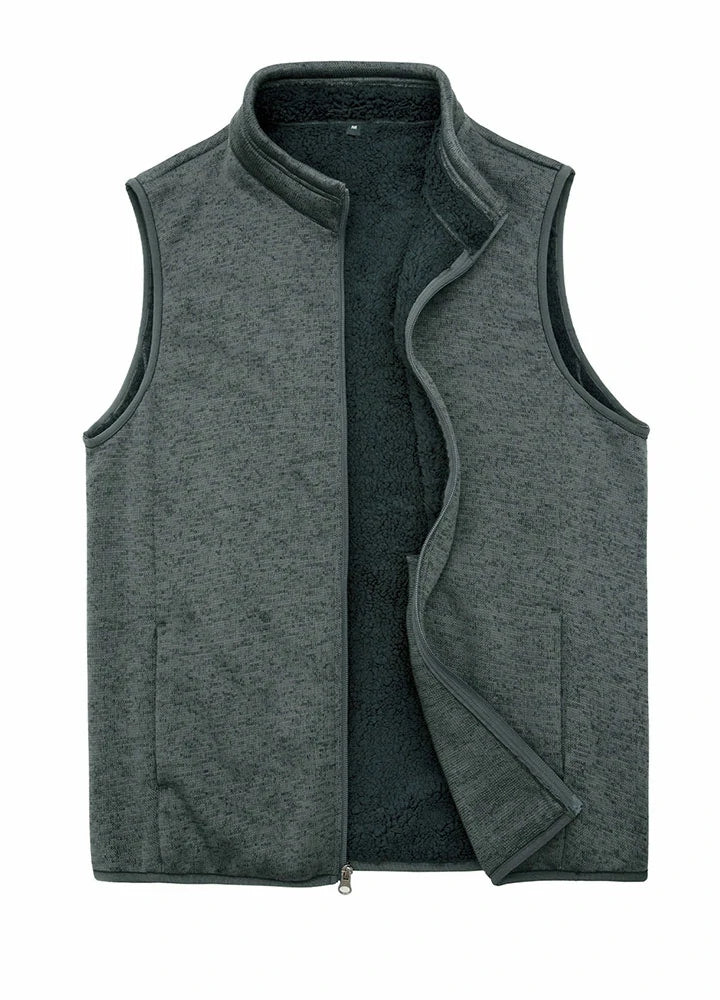 Men's Sweater Fleece Vest, Sherpa Lined – FlannelGo