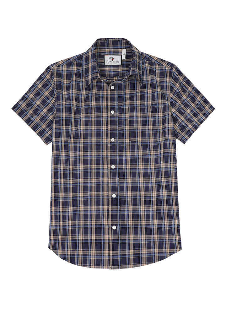 Men's Lightweight Plaid Short Sleeve Shirt – FlannelGo