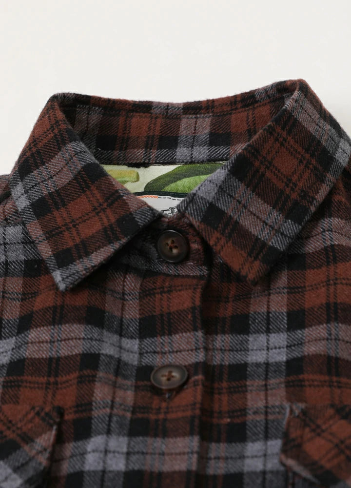 Kids Wildlife Adventure Flannel Plaid Shirt – FlannelGo
