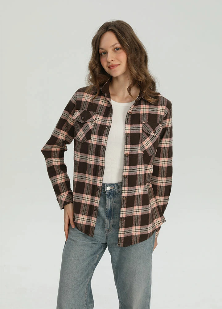Women's Classic Midweight Flannel Shirt – FlannelGo