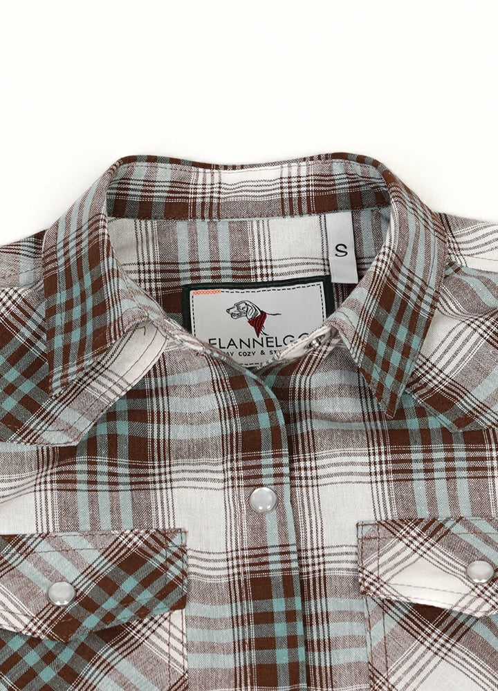 Kid's Pearl Snap Western Plaid Vest – FlannelGo